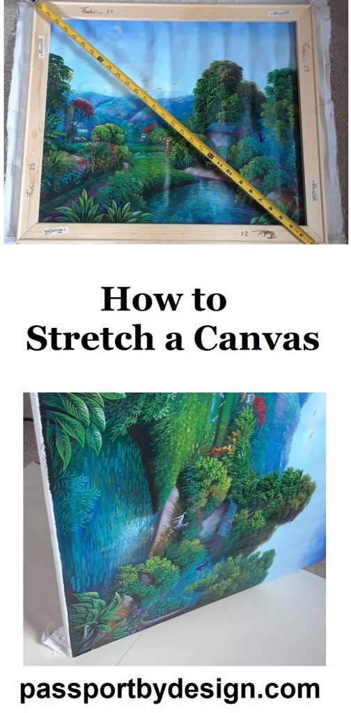 How to Stretch a Canvas - Passport by Design