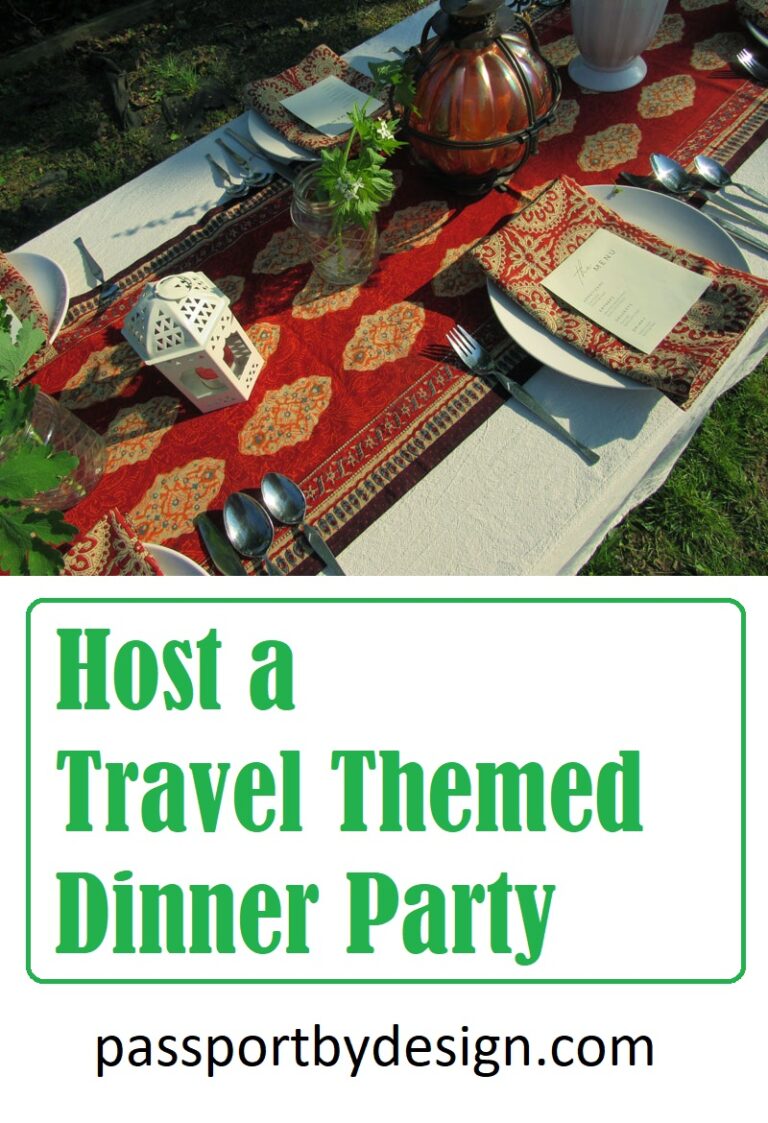 How to Host the Perfect Travel Themed Dinner Party - Passport by Design